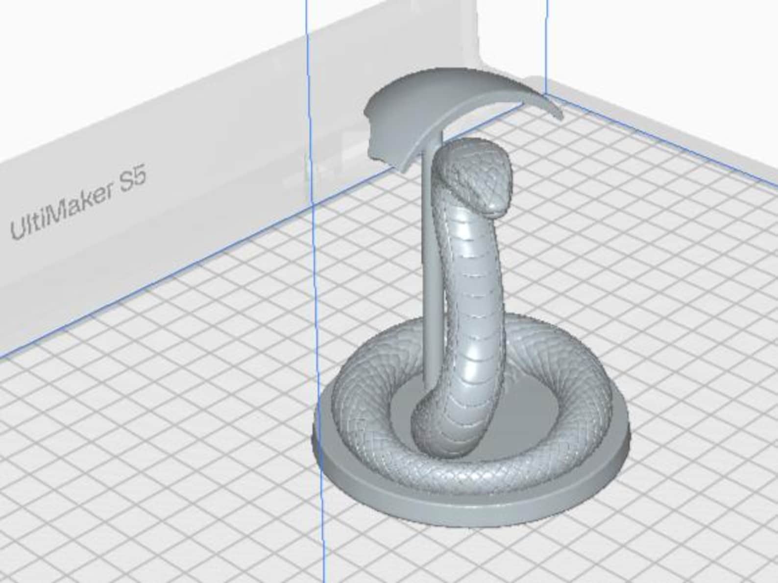 3D Printable Headset Holder | Snake Headphone Stand STL | Digital ...