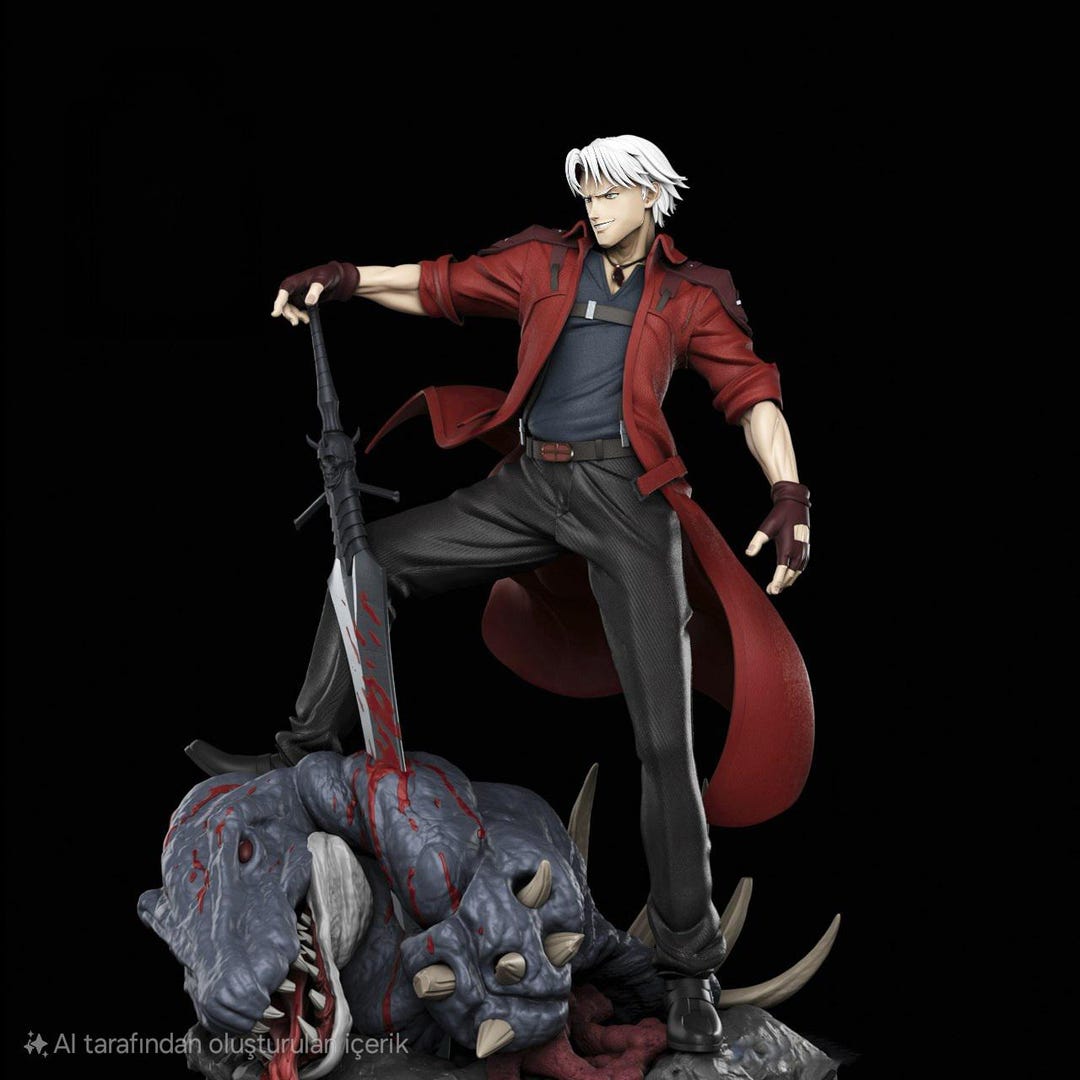Dante- Devil May Cry 3D Model Figure (all Taxes Are Included in the ...