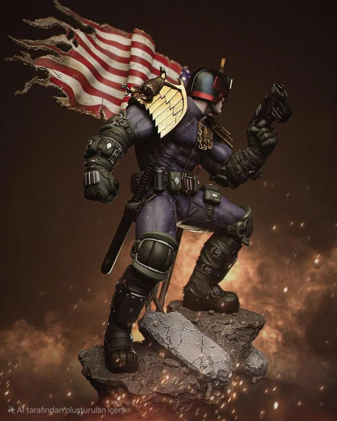 Judge Dredd 3D Model Figure (all Taxes Are Included in the Product ...