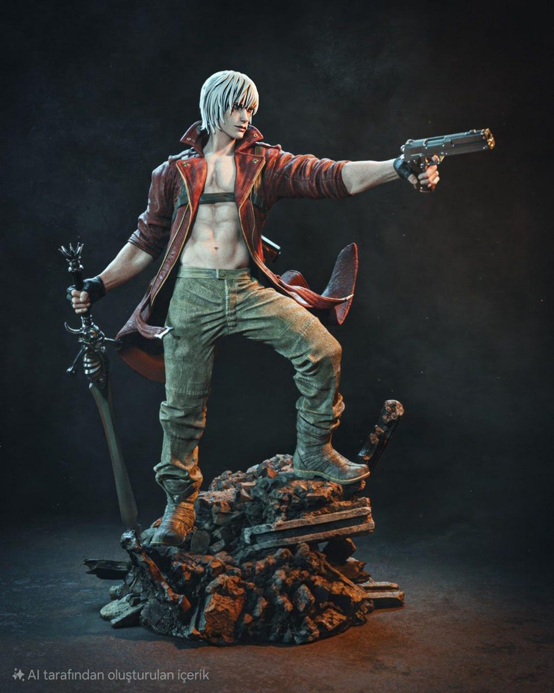 Dante Devil May Cry 3D Model Figur (Alle Steuern sind im Produktpreis ...