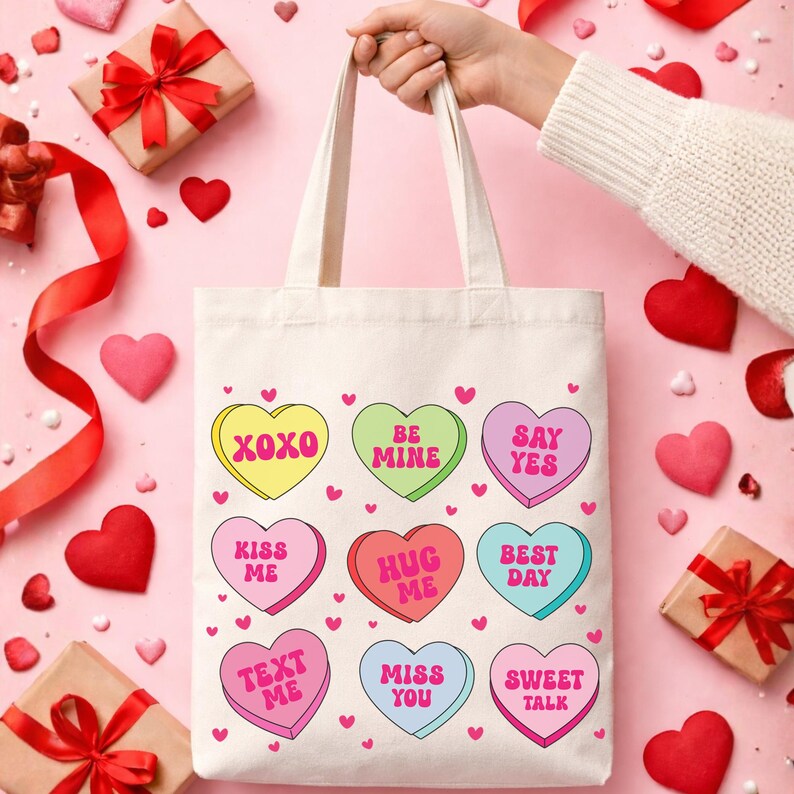 Conversation Hearts DTF Transfer | Valentine Candy | Sweethearts DTF ...
