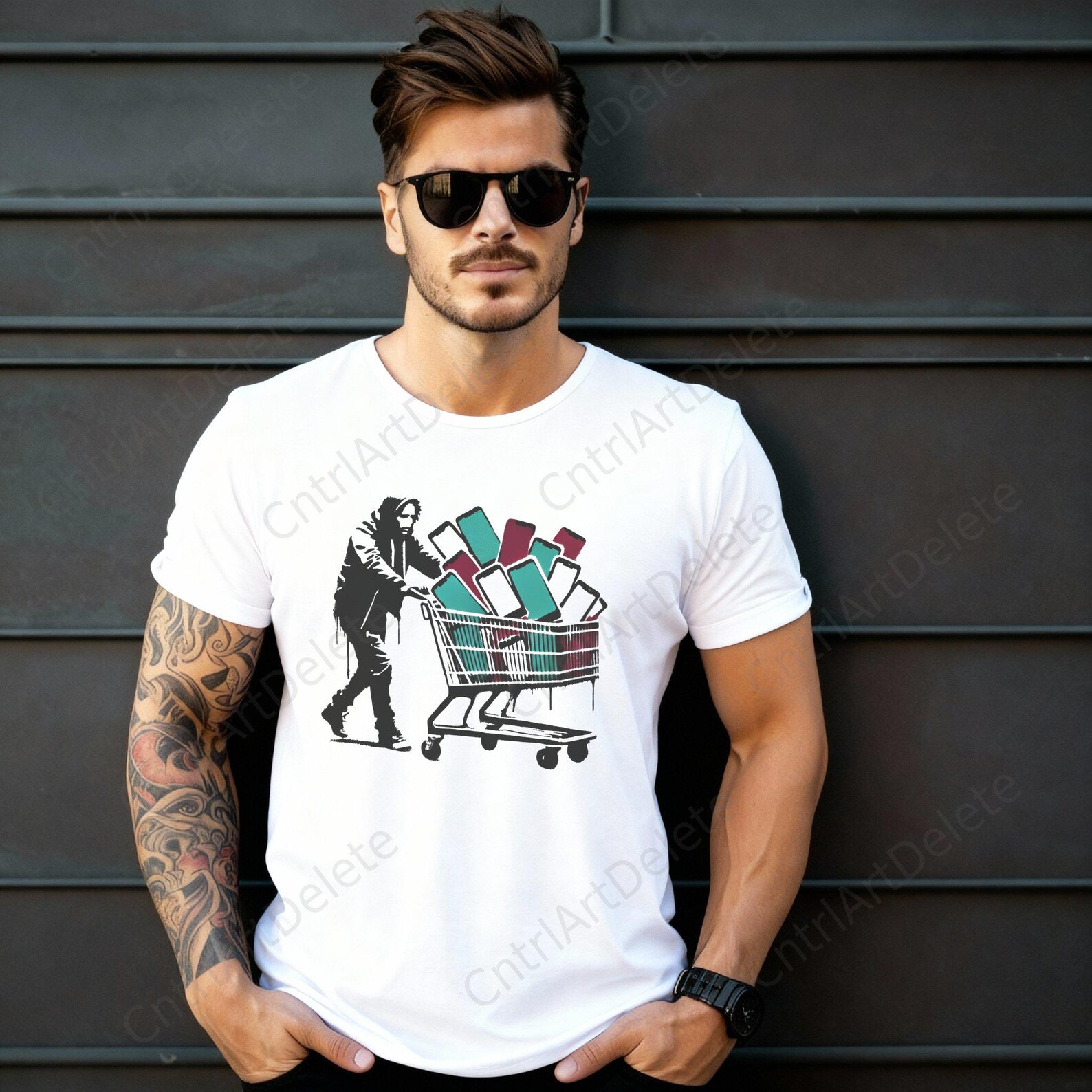 Digital Hunger: Street Art Print, Urban Graffiti, Rebel Design (digital ...