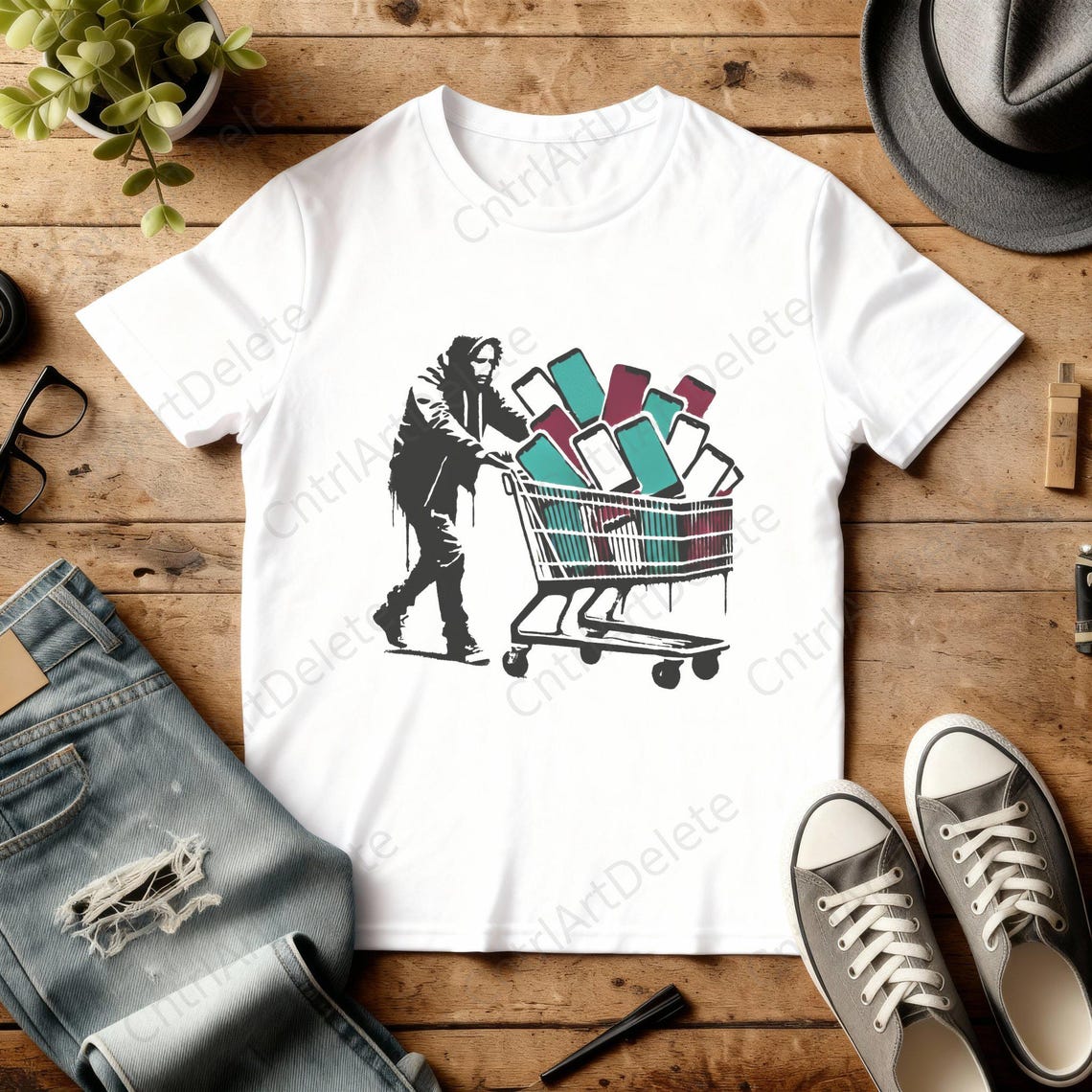 Digital Hunger: Street Art Print, Urban Graffiti, Rebel Design (digital ...