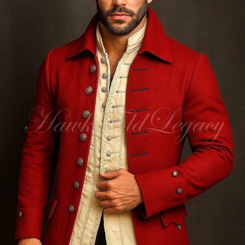 Red Pirate Coat - Etsy