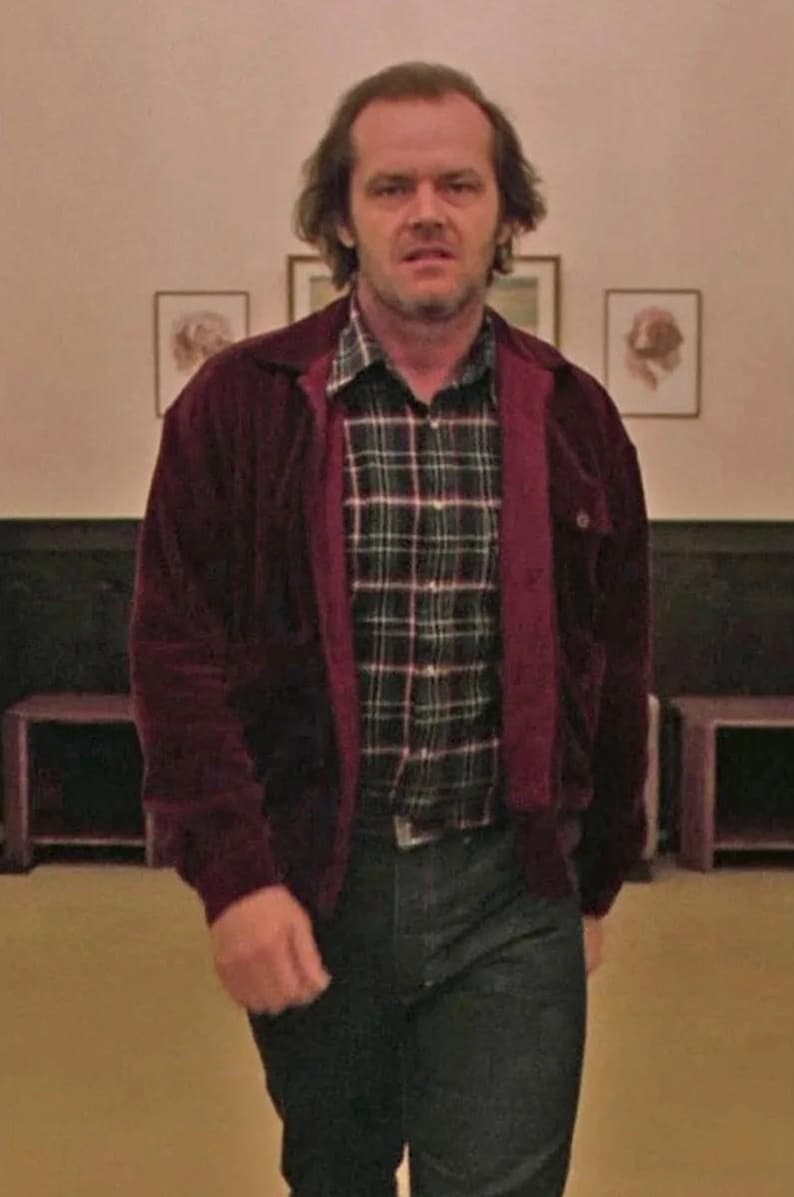 Jack Torrance Corduroy Winter Jacket, the Shining Movie Cosplay Costume ...