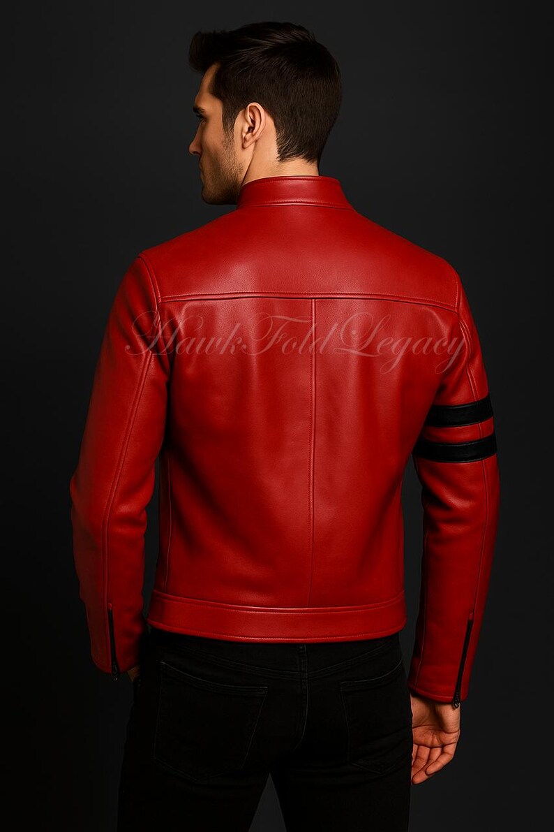 Ben 10 Red Leather Jacket: Alien Force Cosplay Costume Cartoon Anime ...