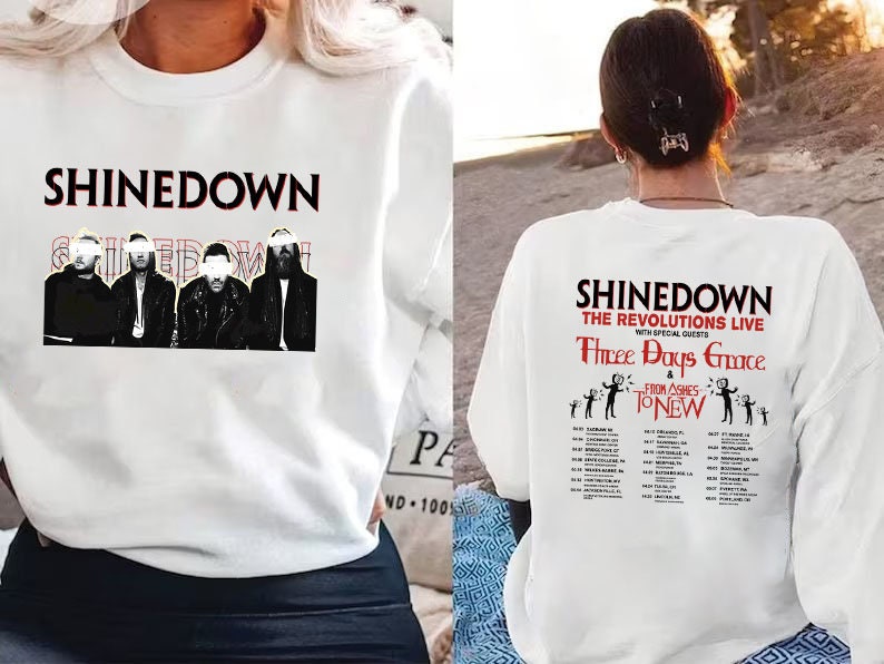 Shin.edown Band The Revolutions Live 2023 Shirt, The Revolutions Live ...