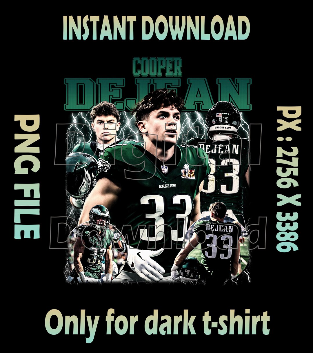 Cooper Dejan Tshirt Design, PNG Instant Download, Ready to Print DTG ...