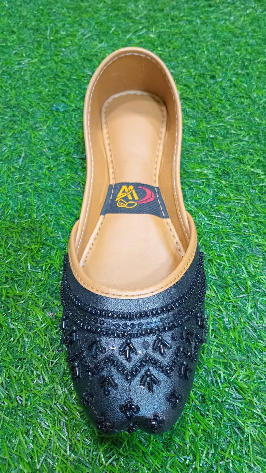 Handcrafted Leather Khussa Shoes for Women - Pakistani Ethnic Flats ...