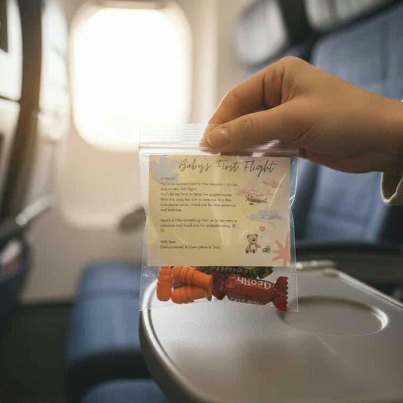Editable Apology Card for Parents Flying With Baby | Watercolor Baby’s ...