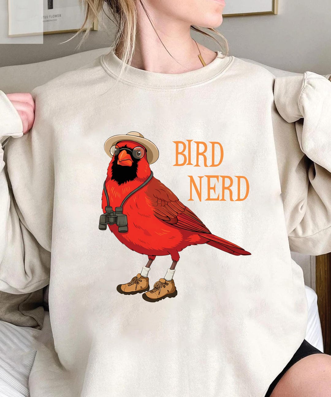 Red Cardinal Bird Nerd Funny Watching Birding Lover Watcher T-shirt ...