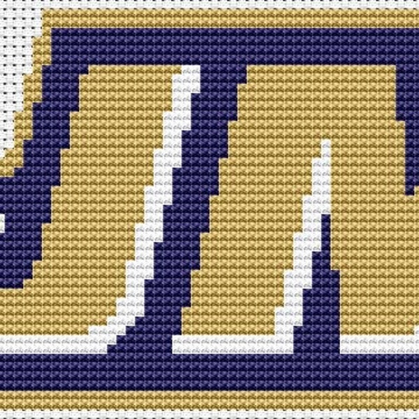 College Logo Cross Stitch Patterns - Etsy