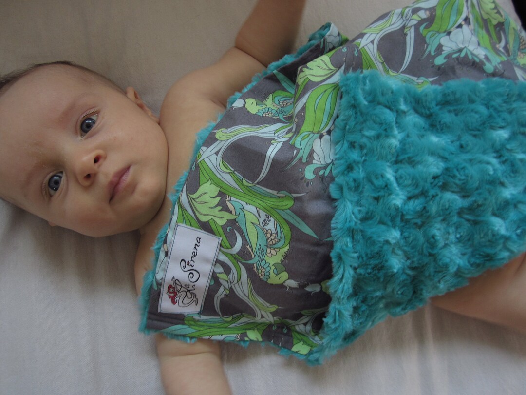 Art Deco Inspired Mini Baby Blanket, 
