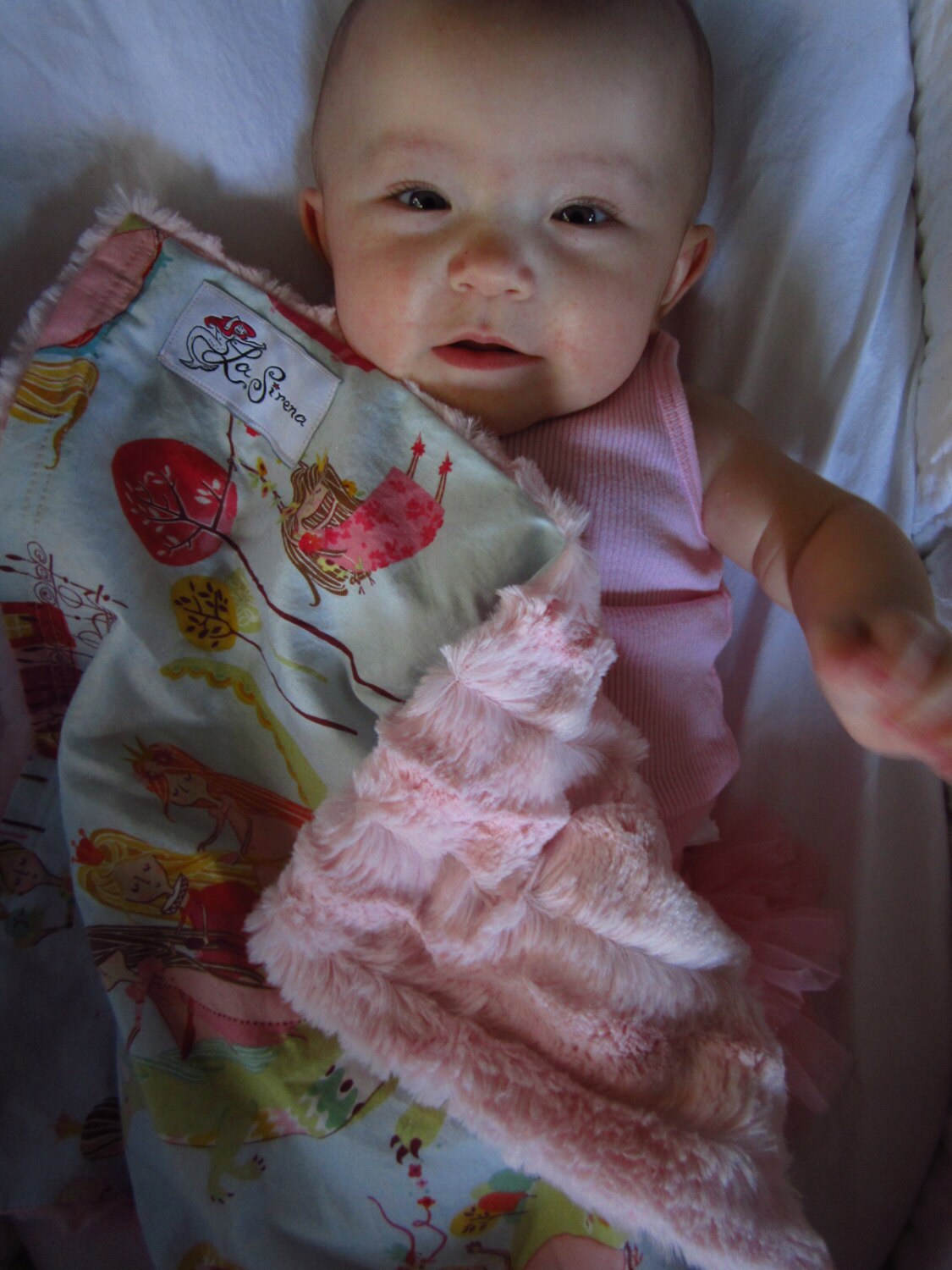 Fairytale Cotton & Minky Mini Baby Blanket yummy: princess Harlo - Etsy