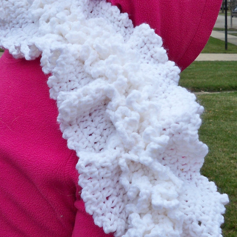 Ruffle Scarf Pattern - Etsy