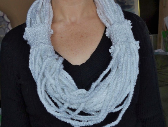 Pdf Crochet Pattern Rope Scarf With Dual Clasps | Etsy