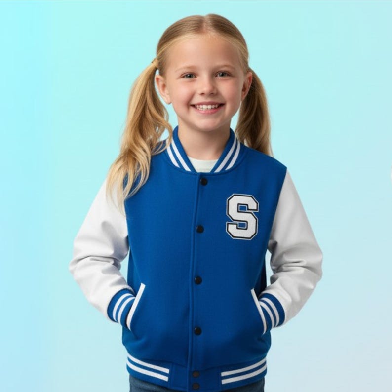 Custom Kids Varsity Jacket – Personalized Letterman Jacket With Name ...