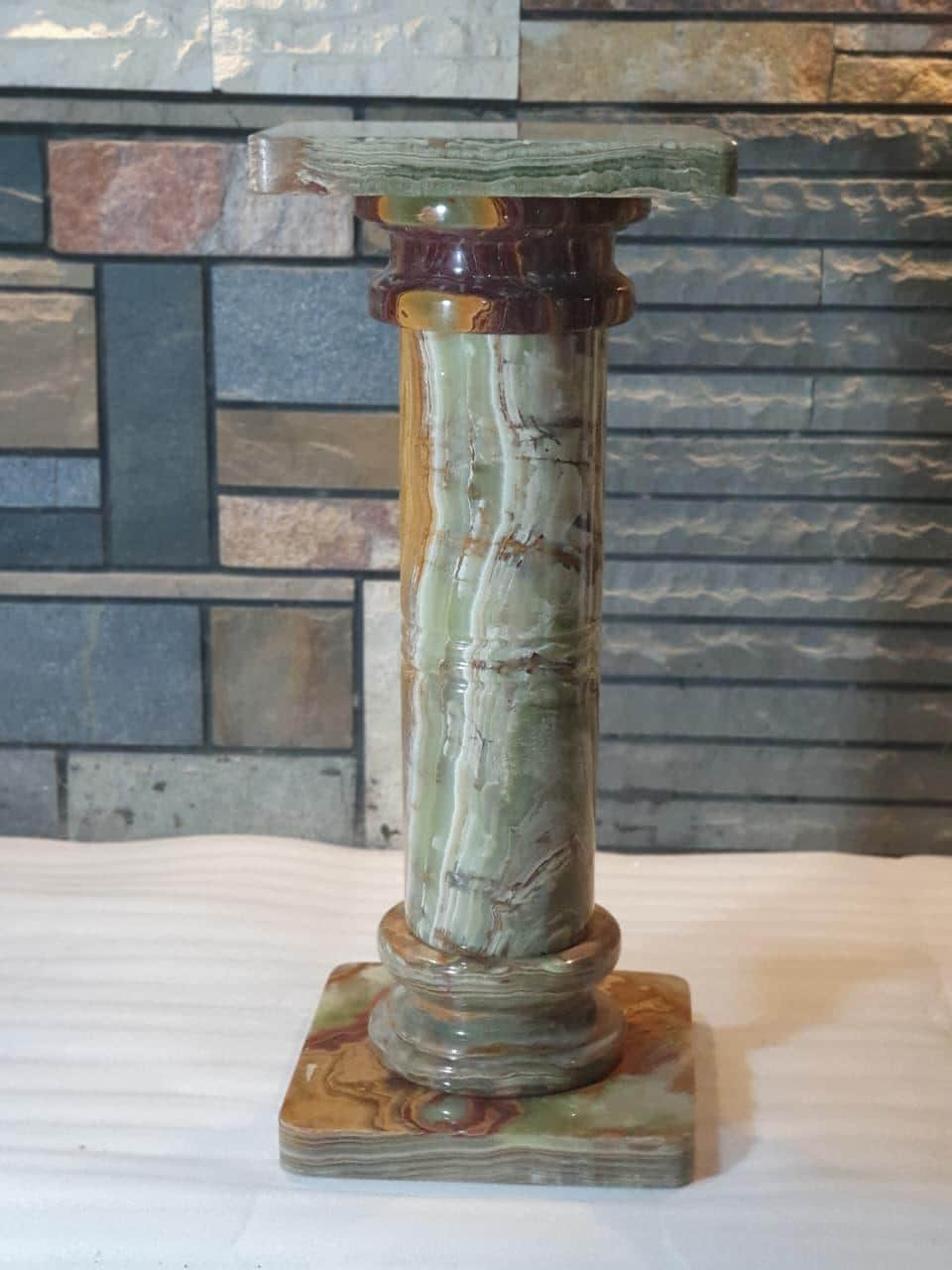 Handcrafted Green Onyx Marble Column: Vintage Decorative Pillar - Etsy