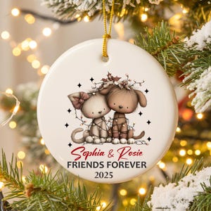Personalized Friends Forever Ornament: Sisterhood Keepsake Gift - Etsy