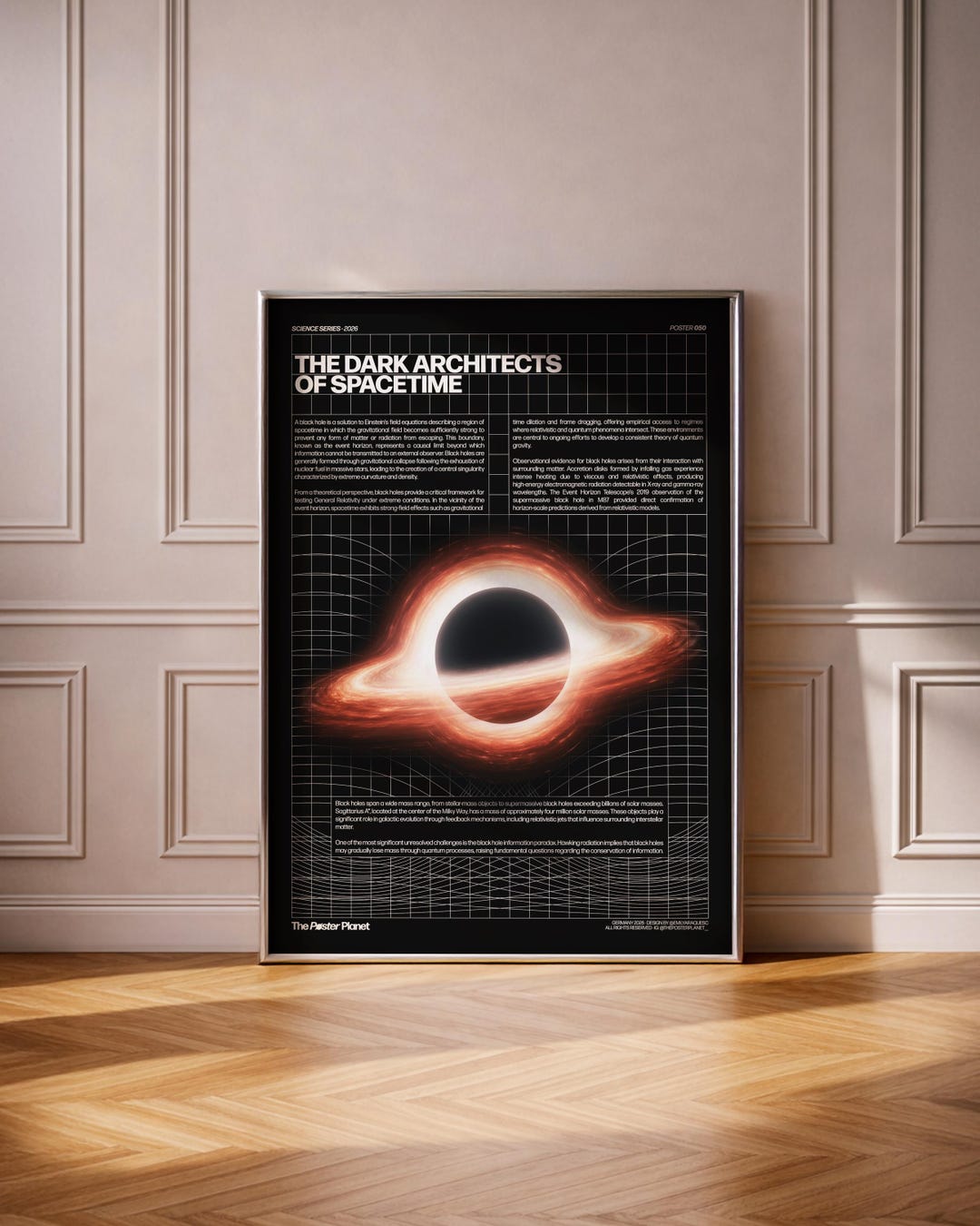Space & Black Hole Science Poster | Modern Astronomy Wall Art | Science ...