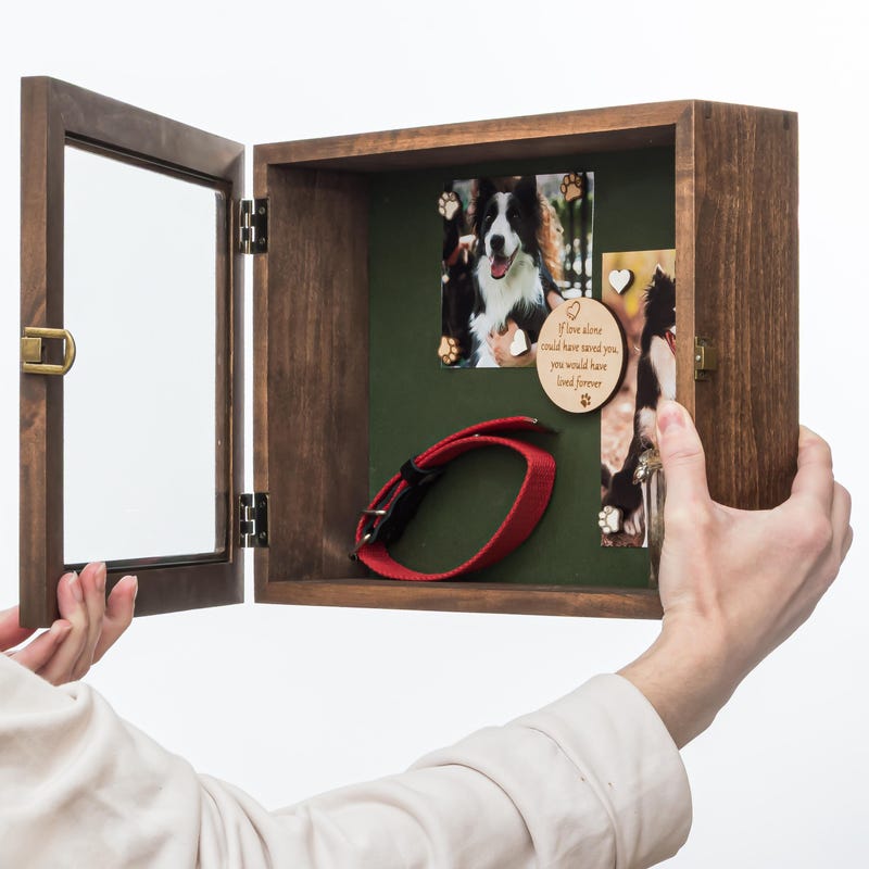 Dog Memorial Shadow Box - Etsy