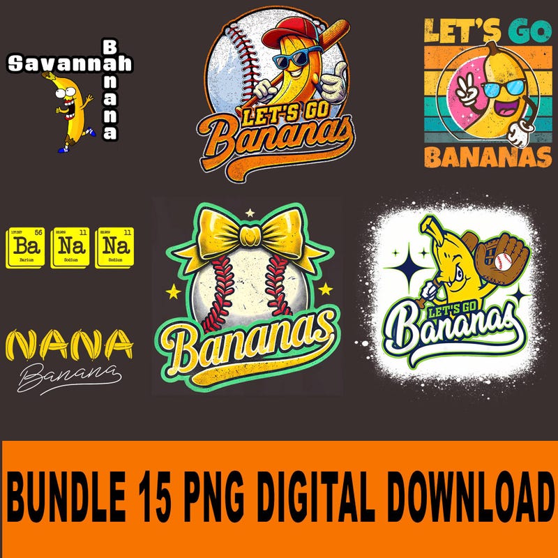 Banana Stickers - Etsy