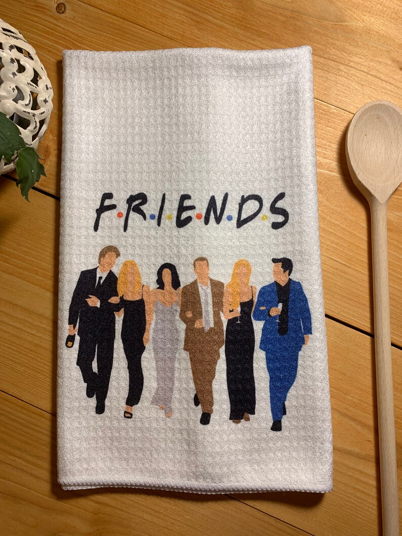 Friends Towel Set the Entire Gang With Umbrellas - Etsy