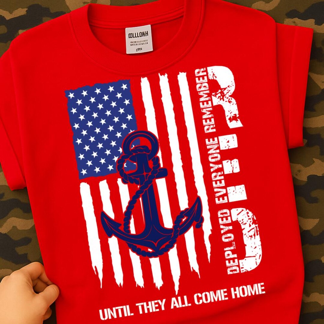 RED Anchor Military PNG, Patriotic Sublimation Design - Etsy