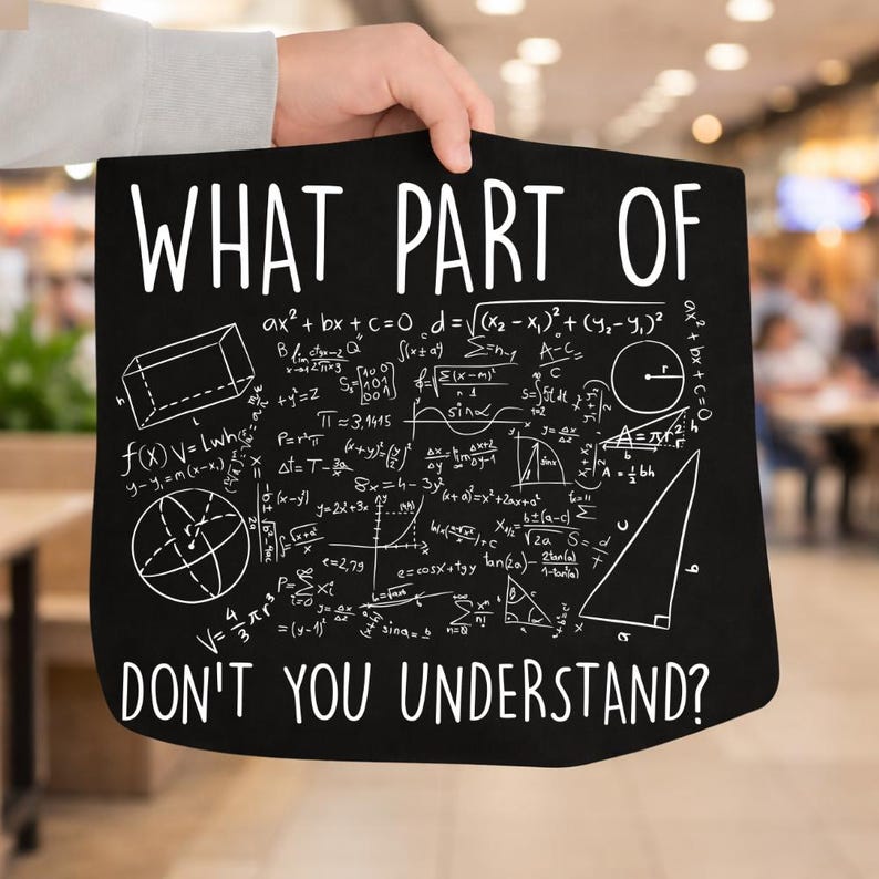 What Part of Math Dont You Understand PNG, Funny Math Teacher Design ...