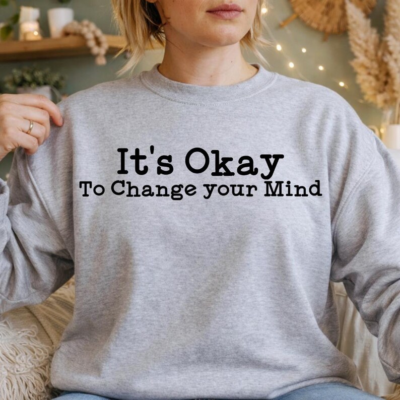 It’s Okay to Change Your Mind PNG, Minimalist Mental Health Quote ...