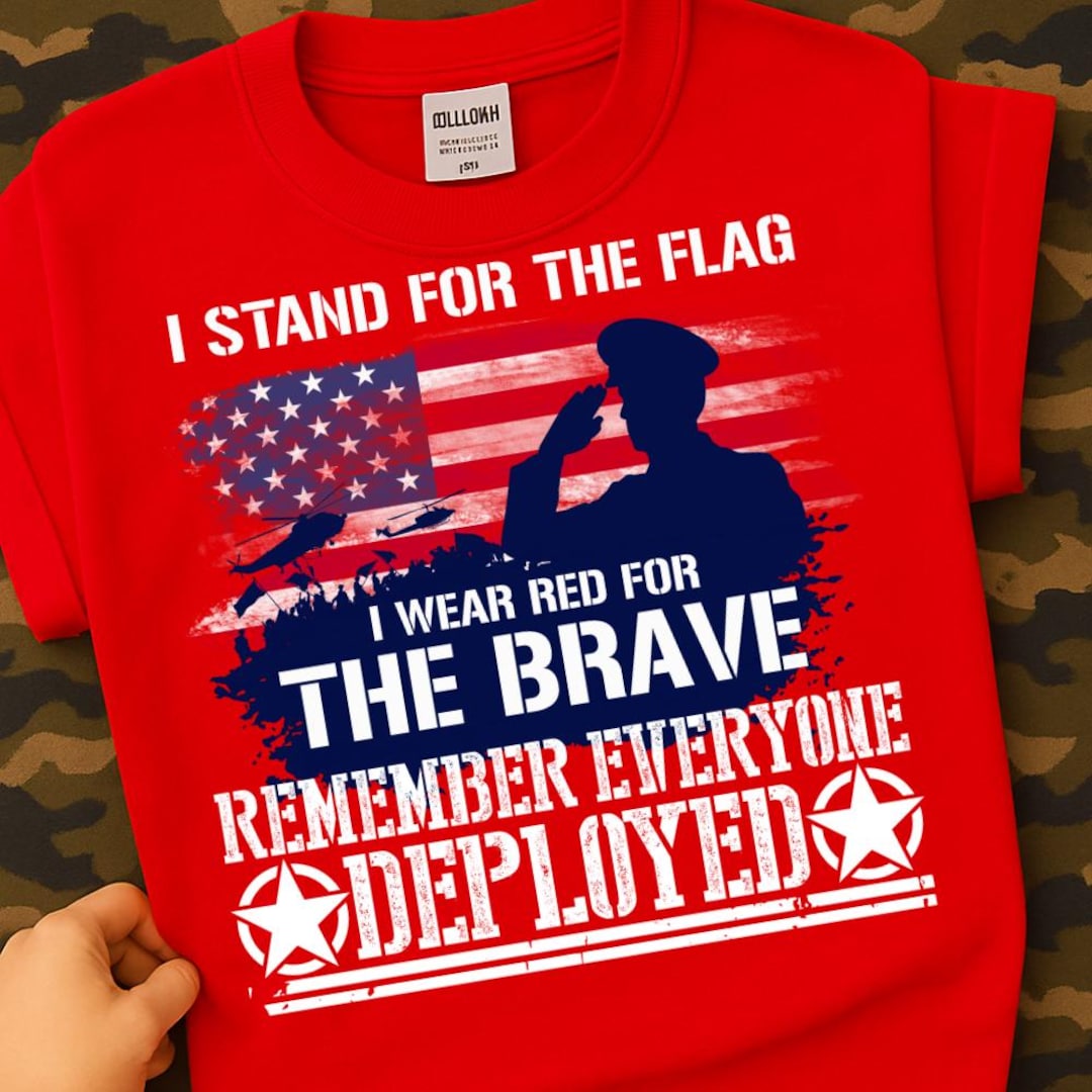 RED Friday Military Support PNG, Patriotic Design (digital Download) - Etsy