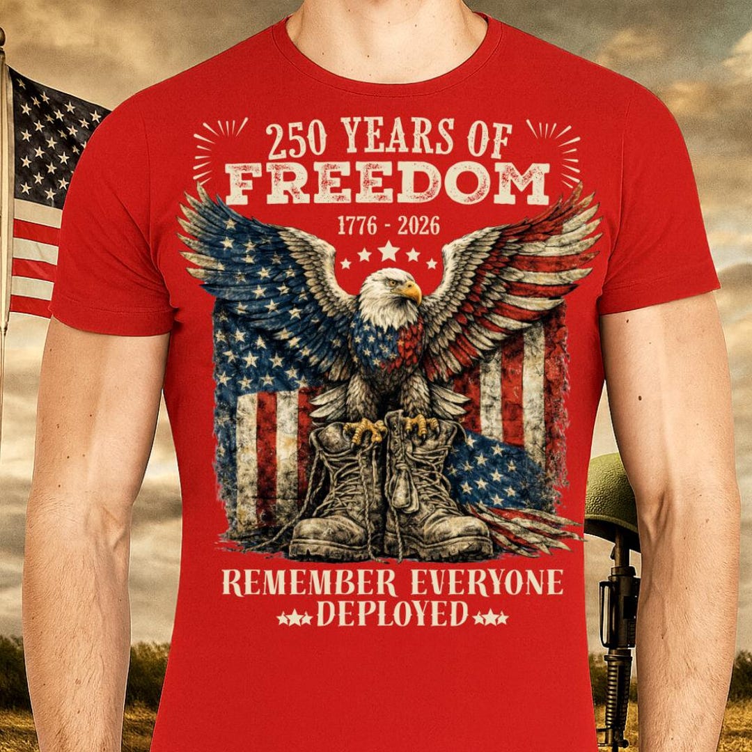 250 Years of Freedom PNG, Patriotic Eagle Military Boots, Remember ...