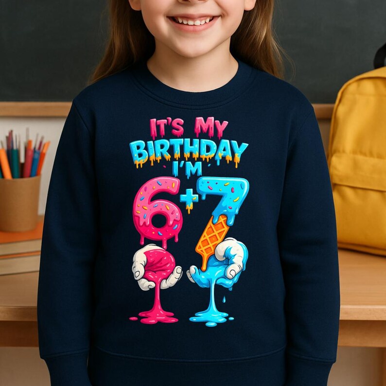 Funny 13th Birthday PNG, Ice Cream Numbers Shirt (digital Download) - Etsy