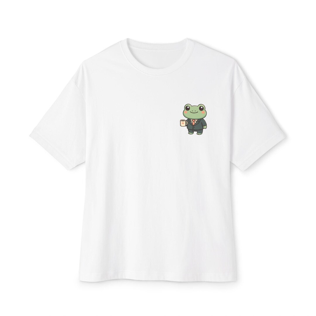 Funny Frog CEO of Naps Unisex Boxy Tee, Relaxed Fit T-shirt, Cute ...