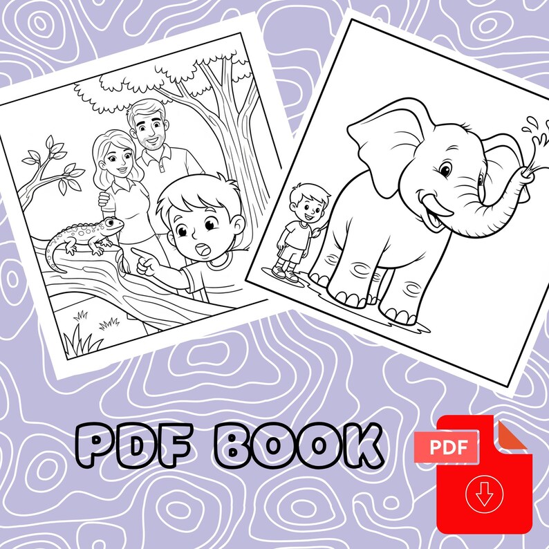 Zoo Trip Coloring Book (digital Download) - Etsy
