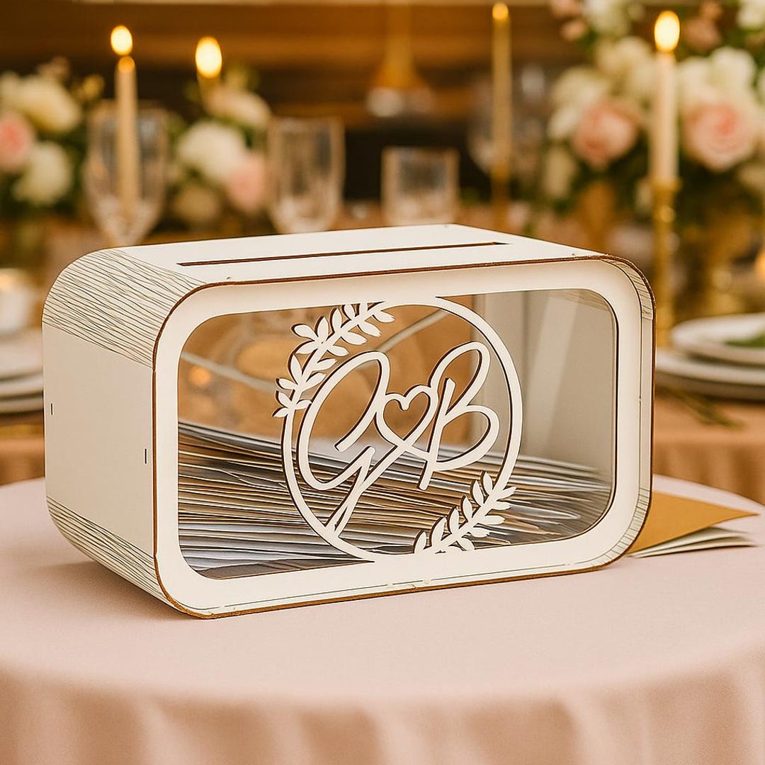 Custom Card Box, Wedding Card Holder, Personalized Card Bearer, Wedding ...