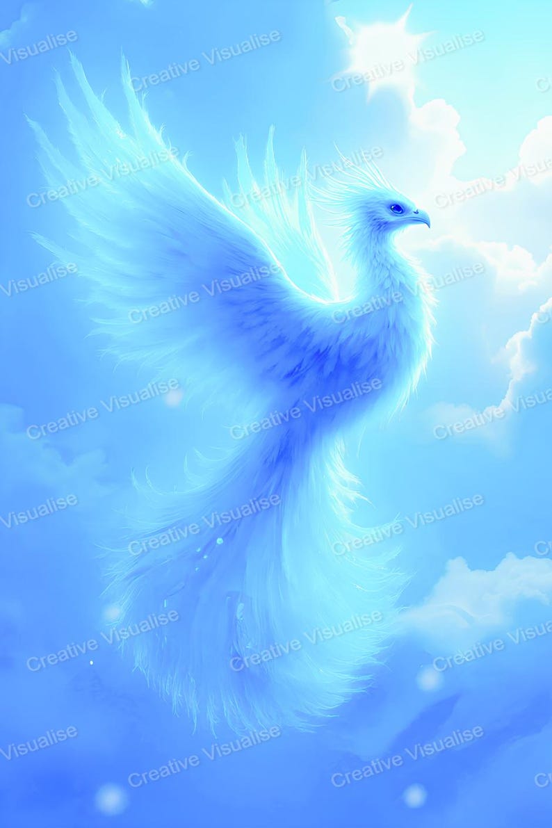 Blue Phoenix High-resolution Digital Photo, PNG: 5000 X 8000 Pixels ...
