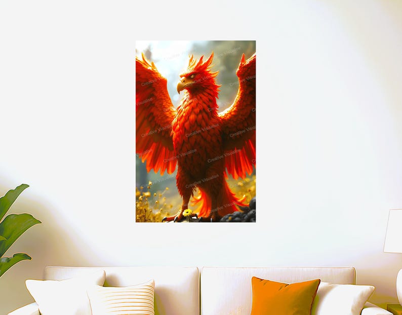A Griffin and Eagle High-resolution Digital Print, PNG: 4900x7300 ...