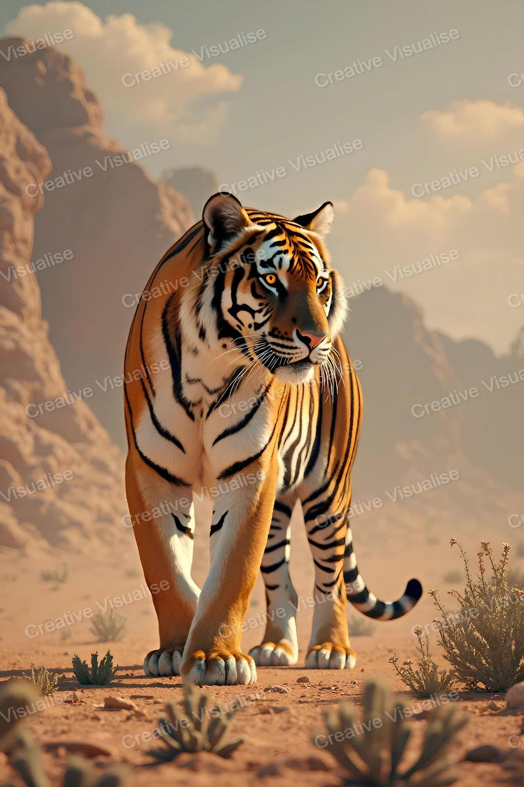 A Tiger Wallpaper High-resolution Digital Print, 11000 X 16000 Pixels ...