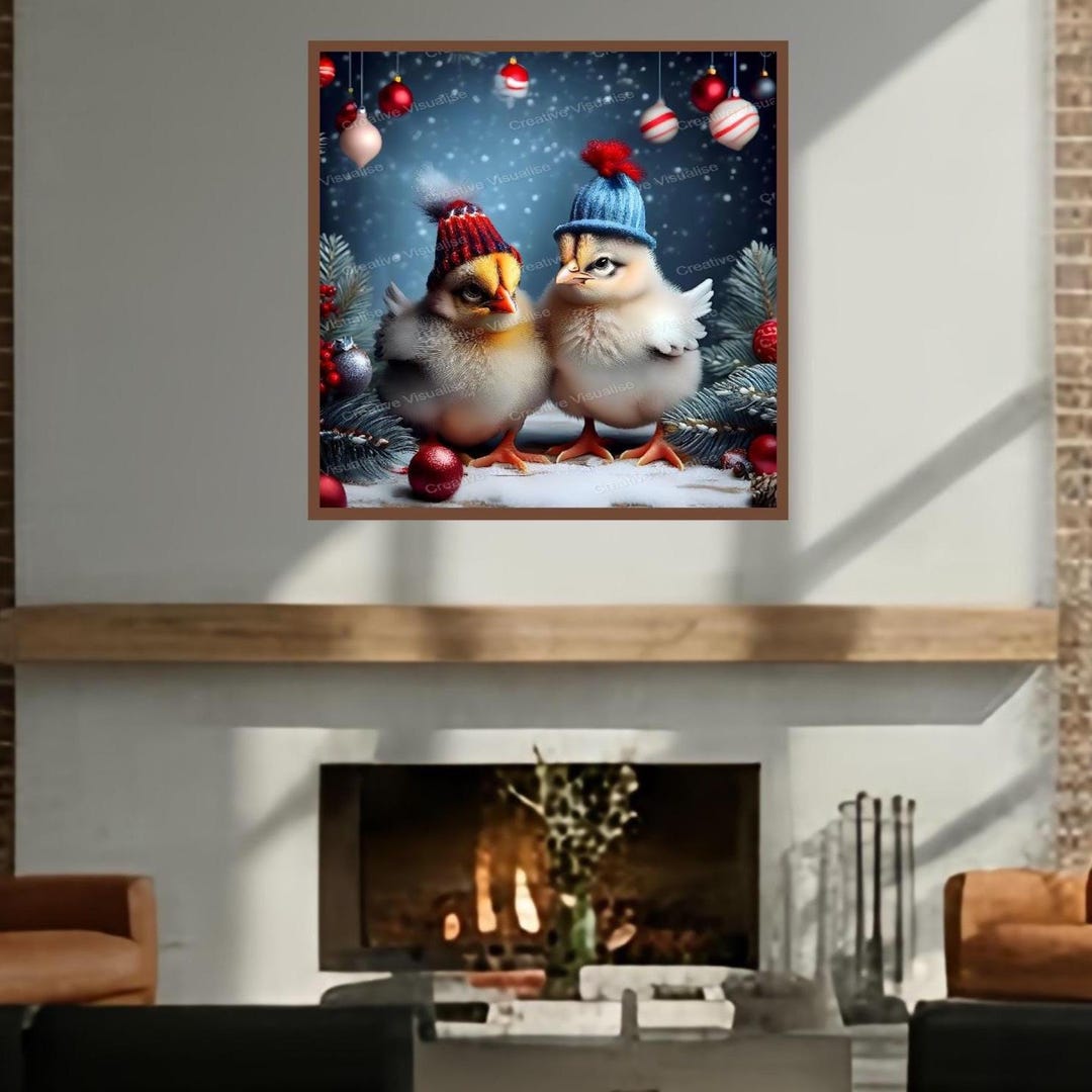 Christmas Mascots Wall Art (high-resolution Digital Print, 11000 X ...