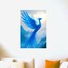Blue Fire Phoenix Wall Art Printable | Fantasy Bird Digital Download ...