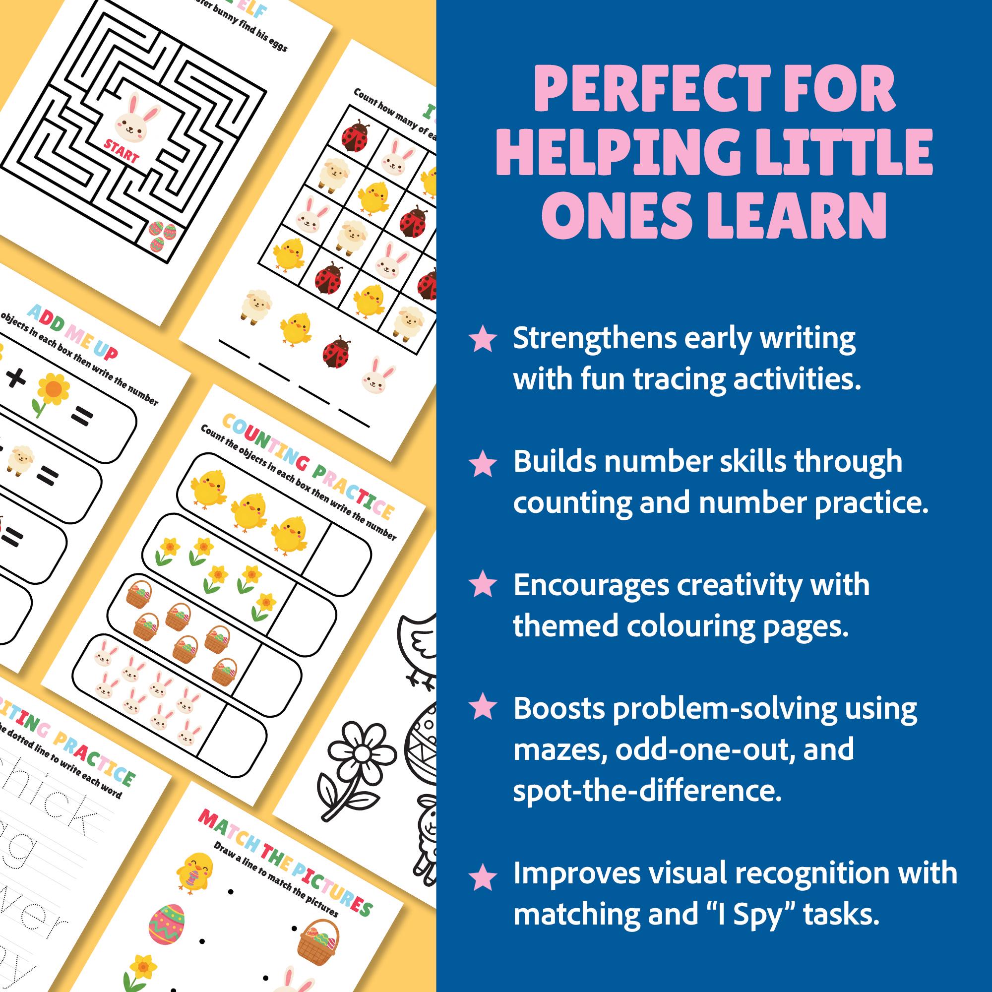 Easter and Spring Preschool Worksheets | Printable PDF | Kindergarten ...