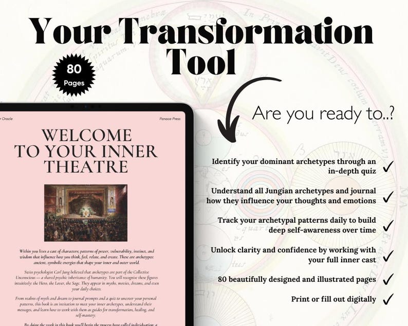 Carl Jung Archetypes Workbook Bundle Shadow Work Journal Inner Child ...