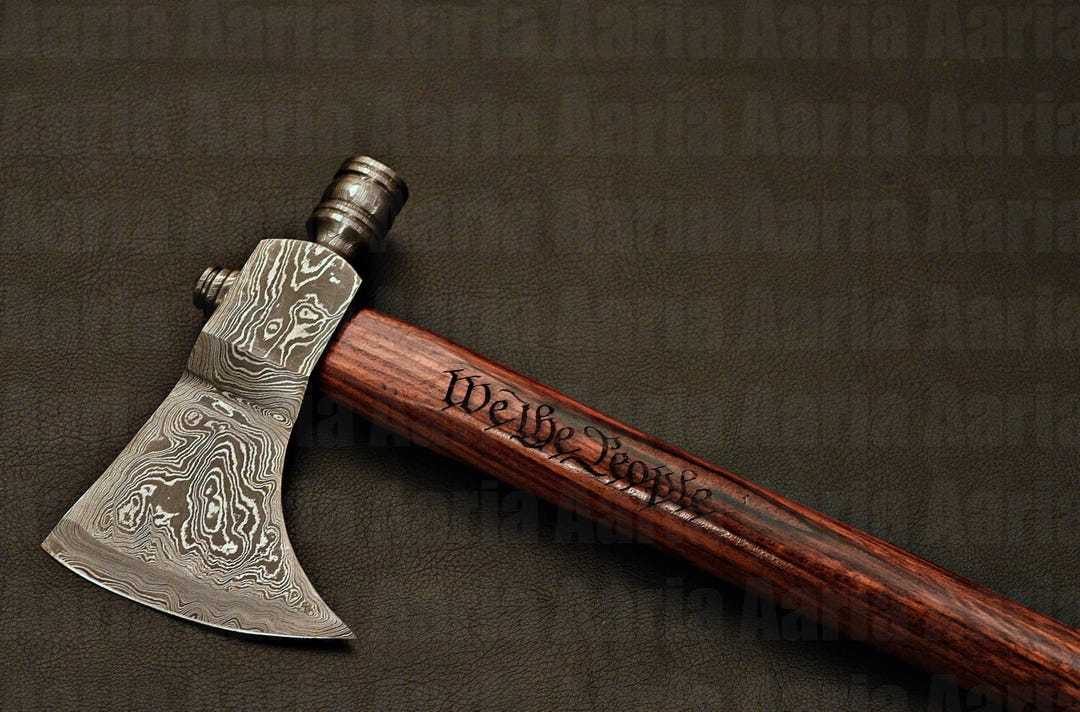 Handcrafted Damascus Steel Ax - Damascus SKA Axe-premium Quality ...