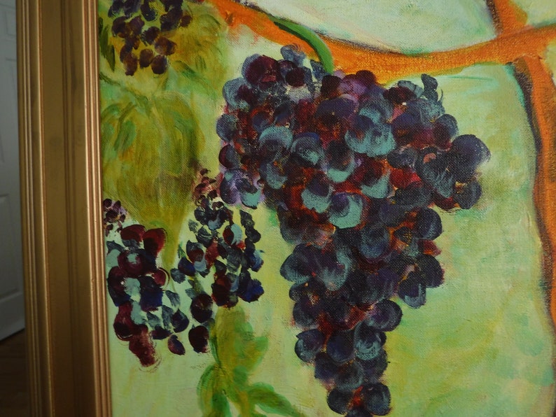 Grapes, Acrylic Painting - Etsy