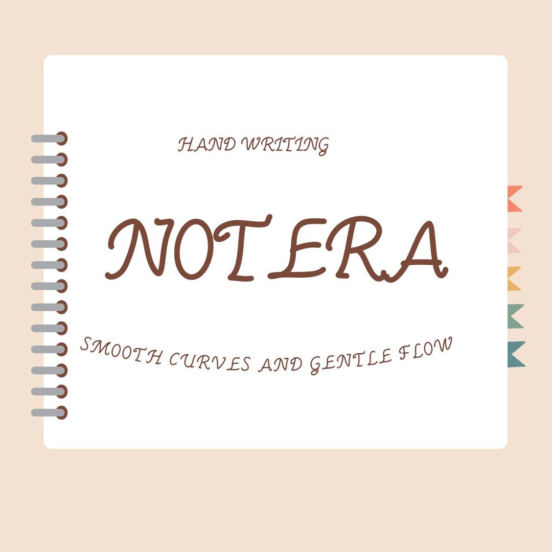 Handwriting Font, Handwritten Font, Handwritten Goodnote, NOTERA ...