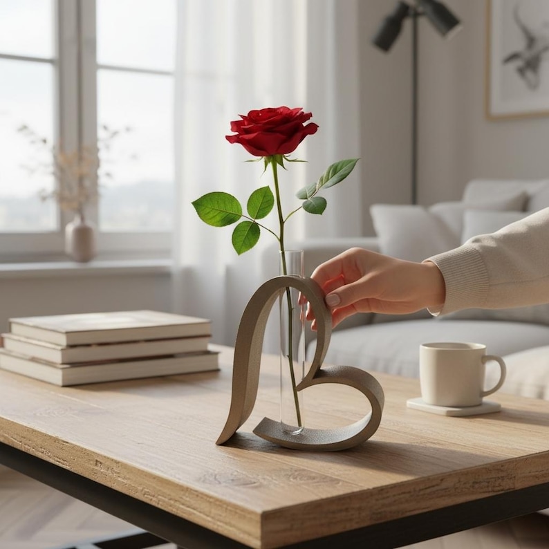 Heart Vase | Propagation Station | Test Tube Flower Holder | Minimalist ...