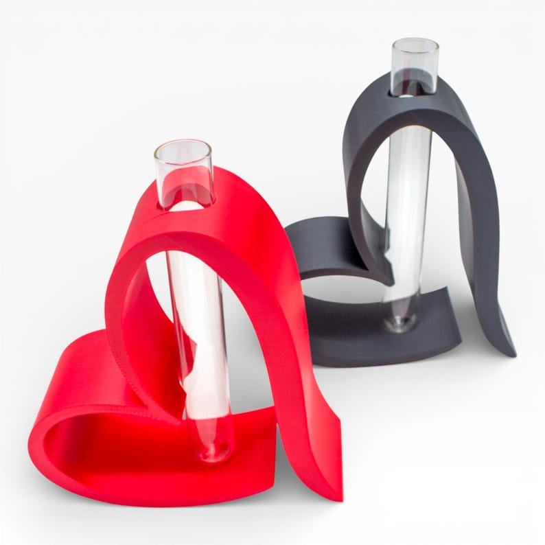 Heart Vase | Propagation Station | Test Tube Flower Holder | Minimalist ...