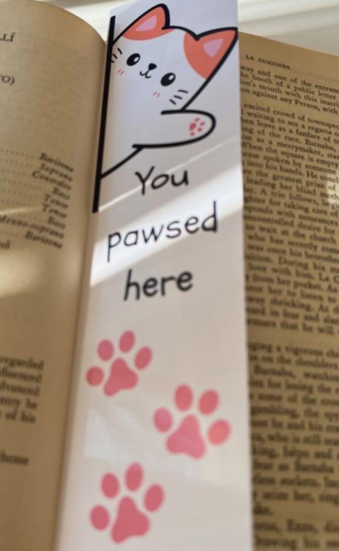 Cat Bookmark Hand-drawn. You Can Make Any Order You Like Inspired From ...
