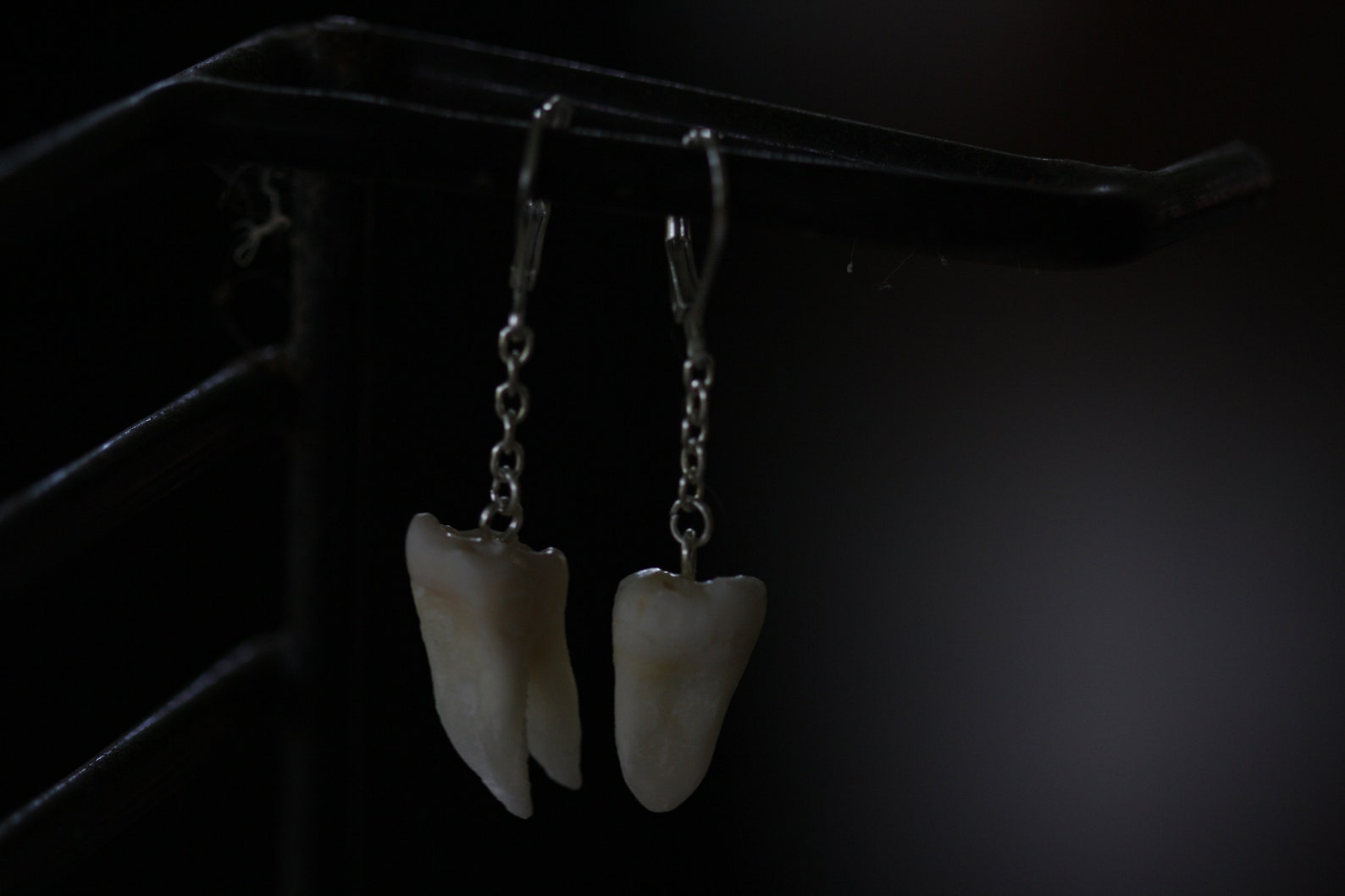 Long in the Tooth Earrings in Silver - Etsy